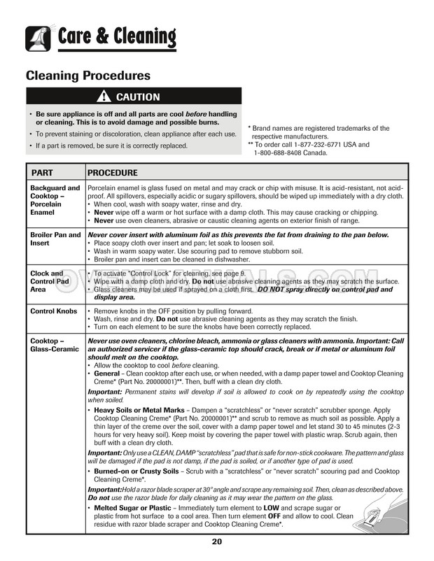 Maytag MER6765BAQ Gemini Range Use and Care Guide