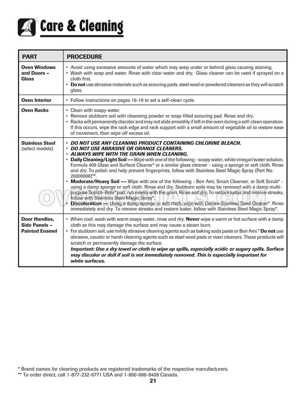 Maytag MER6765BAQ Gemini Range Use and Care Guide