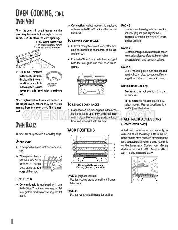 Maytag MER6872BAW Gemini Range User's Guide