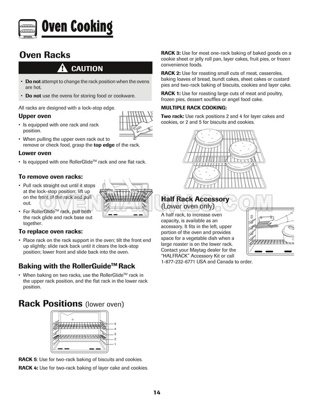 Maytag MGR6775BDS Gemini Range Use & Care Guide