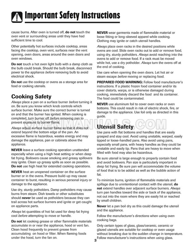 Maytag MGR6775BDS Gemini Range Use & Care Guide