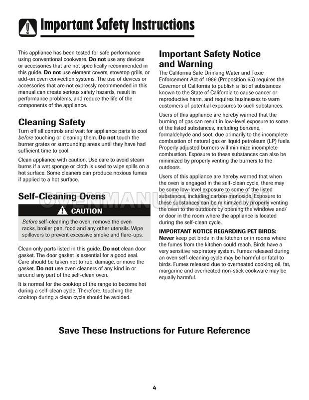 Maytag MGR6775BDS Gemini Range Use & Care Guide