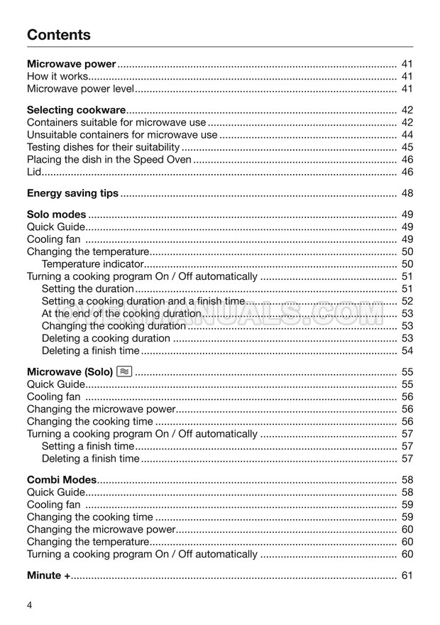Miele H6100BM Oven Operating and Installation Instructions