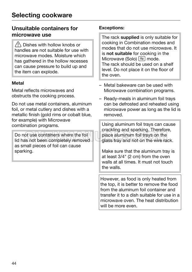 Miele H6100BM Oven Operating and Installation Instructions