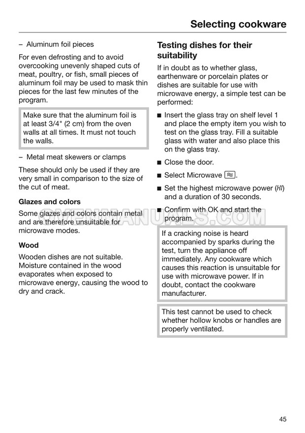 Miele H6100BM Oven Operating and Installation Instructions