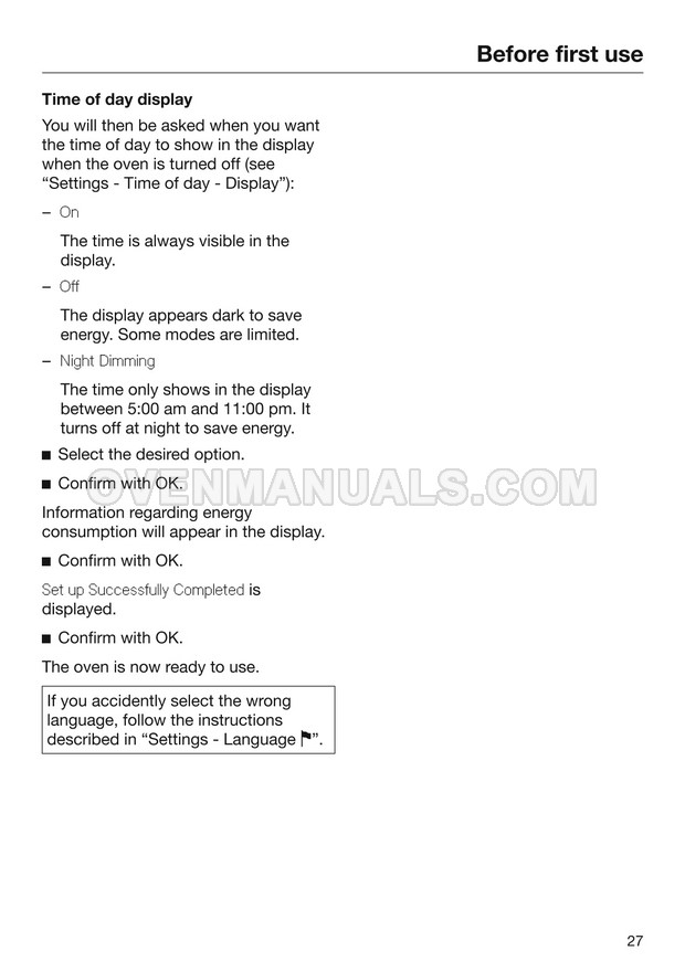 Miele H6680BP SensorTronic Oven Operating and Installation Instructions