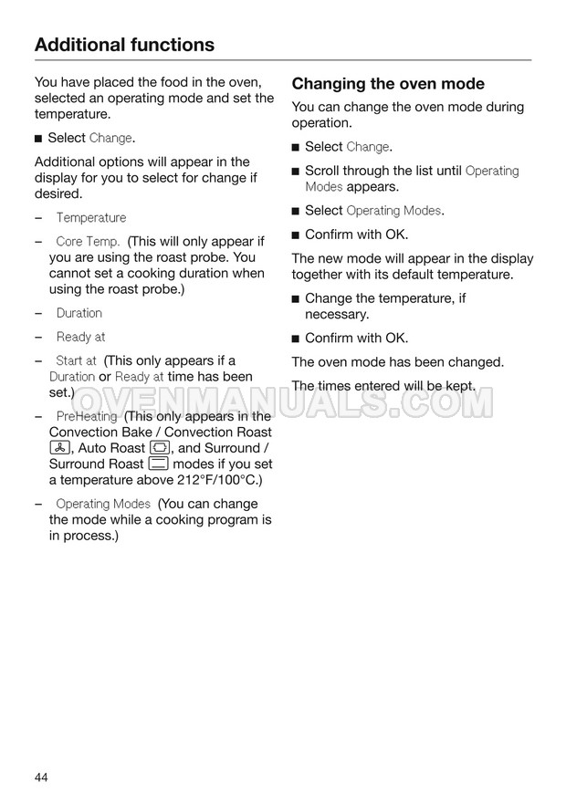 Miele H6680BP SensorTronic Oven Operating and Installation Instructions