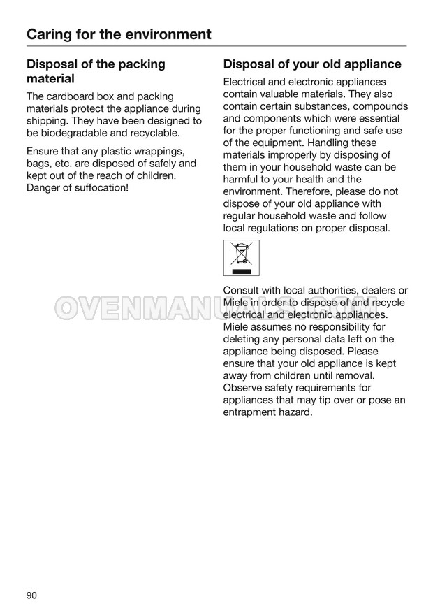 Miele H6680BP SensorTronic Oven Operating and Installation Instructions