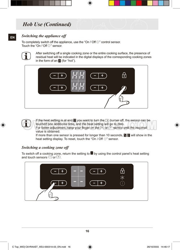 Samsung C61R2AEE Cooktop Installation and Operating Instructions