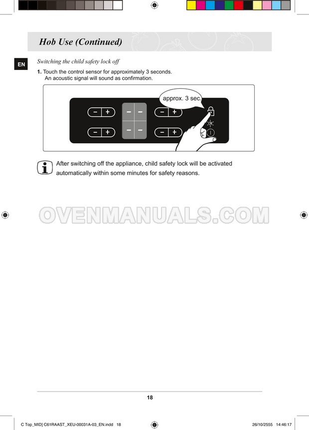 Samsung C61R2AEE Cooktop Installation and Operating Instructions