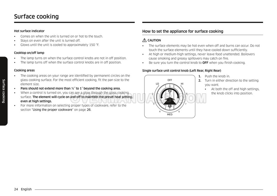 Samsung NE63A6311SS SmartThings Range User Manual