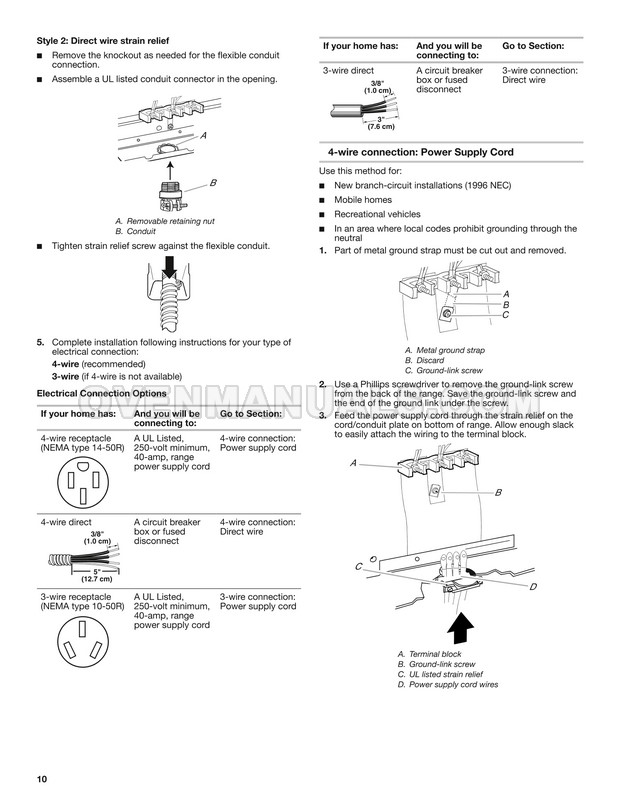 Whirlpool WFE775H0HZ Range Installation Instructions