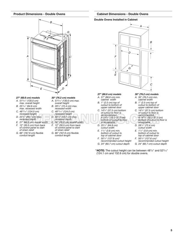 Whirlpool WOS72EC0HS Oven Installation Instructions