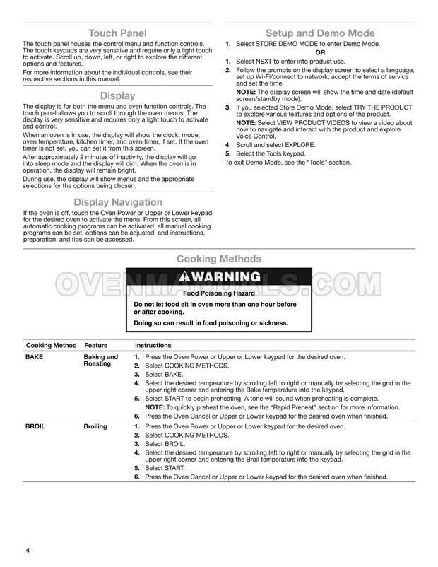 Whirlpool WOS72EC0HS Oven User Instructions